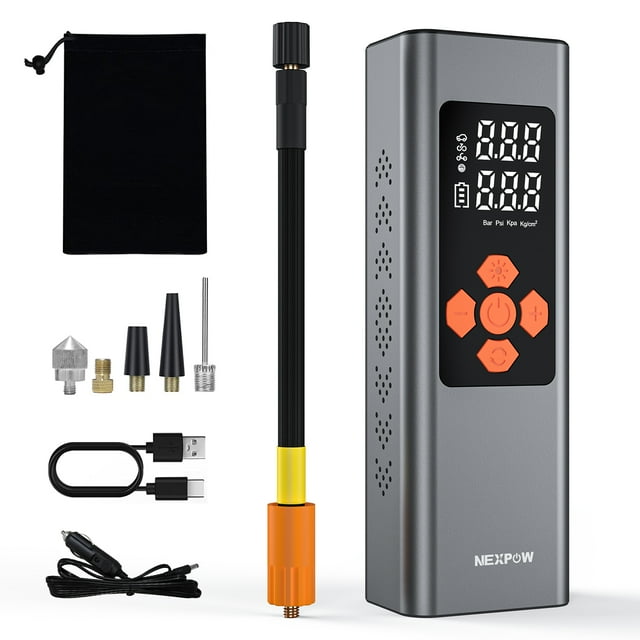 Nexpow 150 PSI Car Tire Inflator Portable Air Compressor Pump only $16. ...