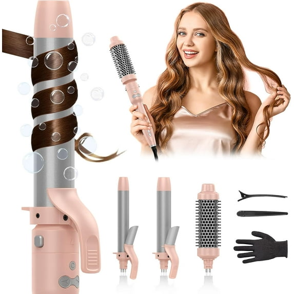 NEXPURE 1-Inch Ceramic Curling Iron – Long Barrel Hair Wand with 12 ...