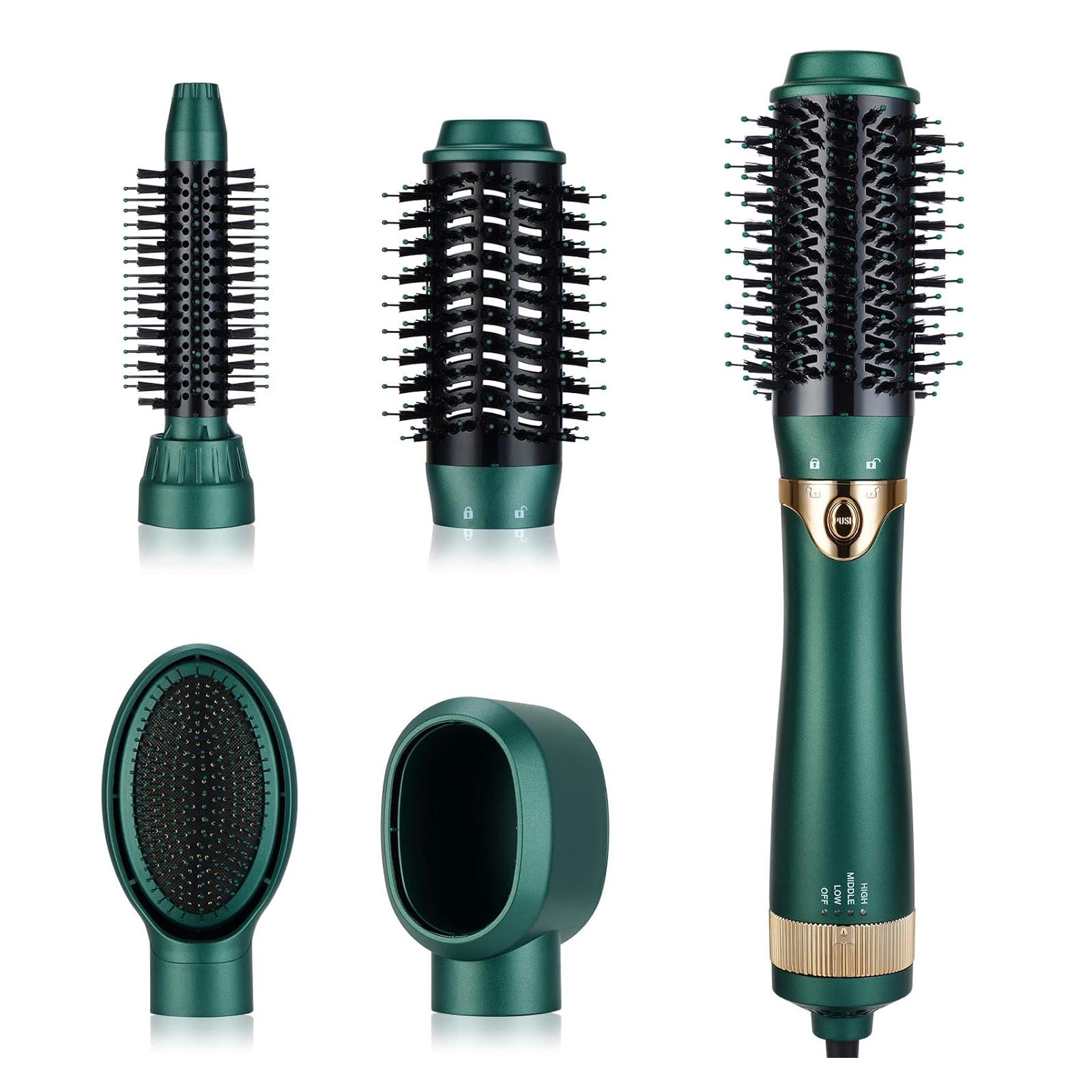 NEXPURE 3 in 1 Round Hot Air Rotating Brush Kit - Walmart.com
