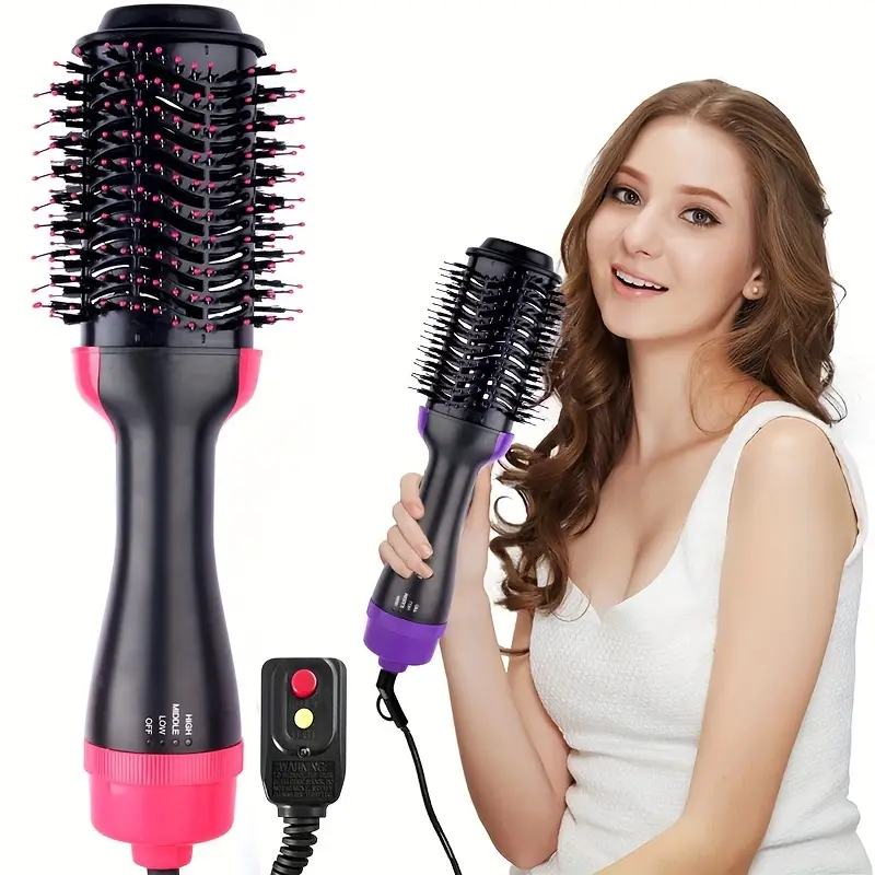 NEXPURE multifunctional travel oval hot air comb, stylish and easy to ...