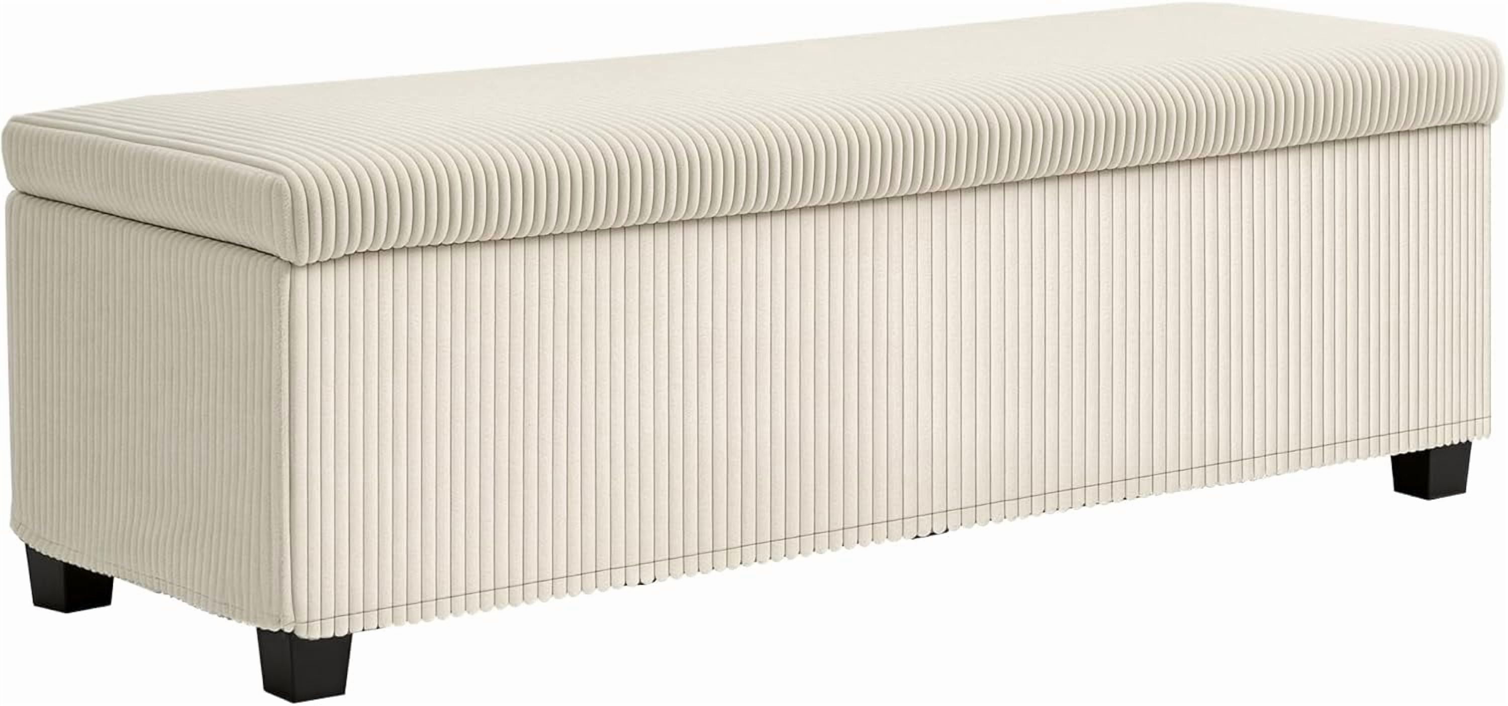 NEXPYUN 47 Inches Storage Ottoman Bench, Foot Rest with Removable Lid ...