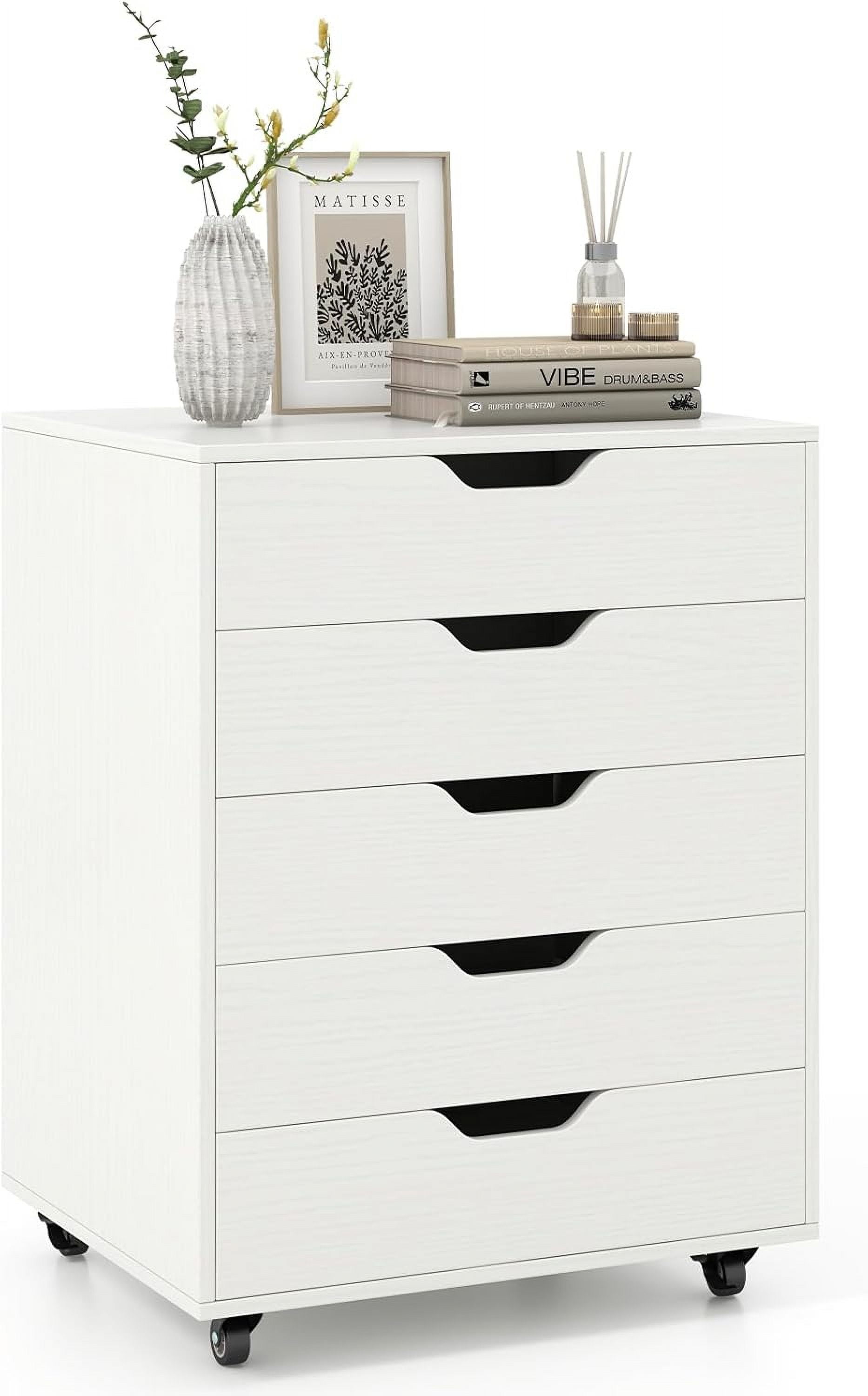 NEXPYUN 5-Drawer Storage Cabinet, Versatile Storage Drawer of Chest ...