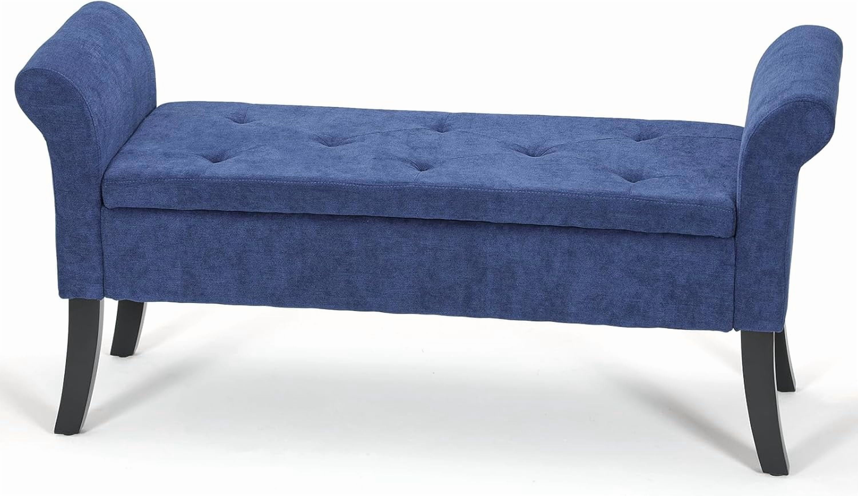 NEXPYUN 51" Storage Ottoman Bench, Upholstered Tufted Bedroom Bench ...