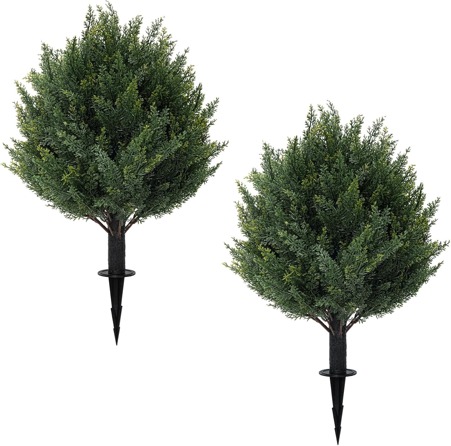 NEXPYUN24" Artificial Cypress Topiary Tree with Ground Spike, Fake ...