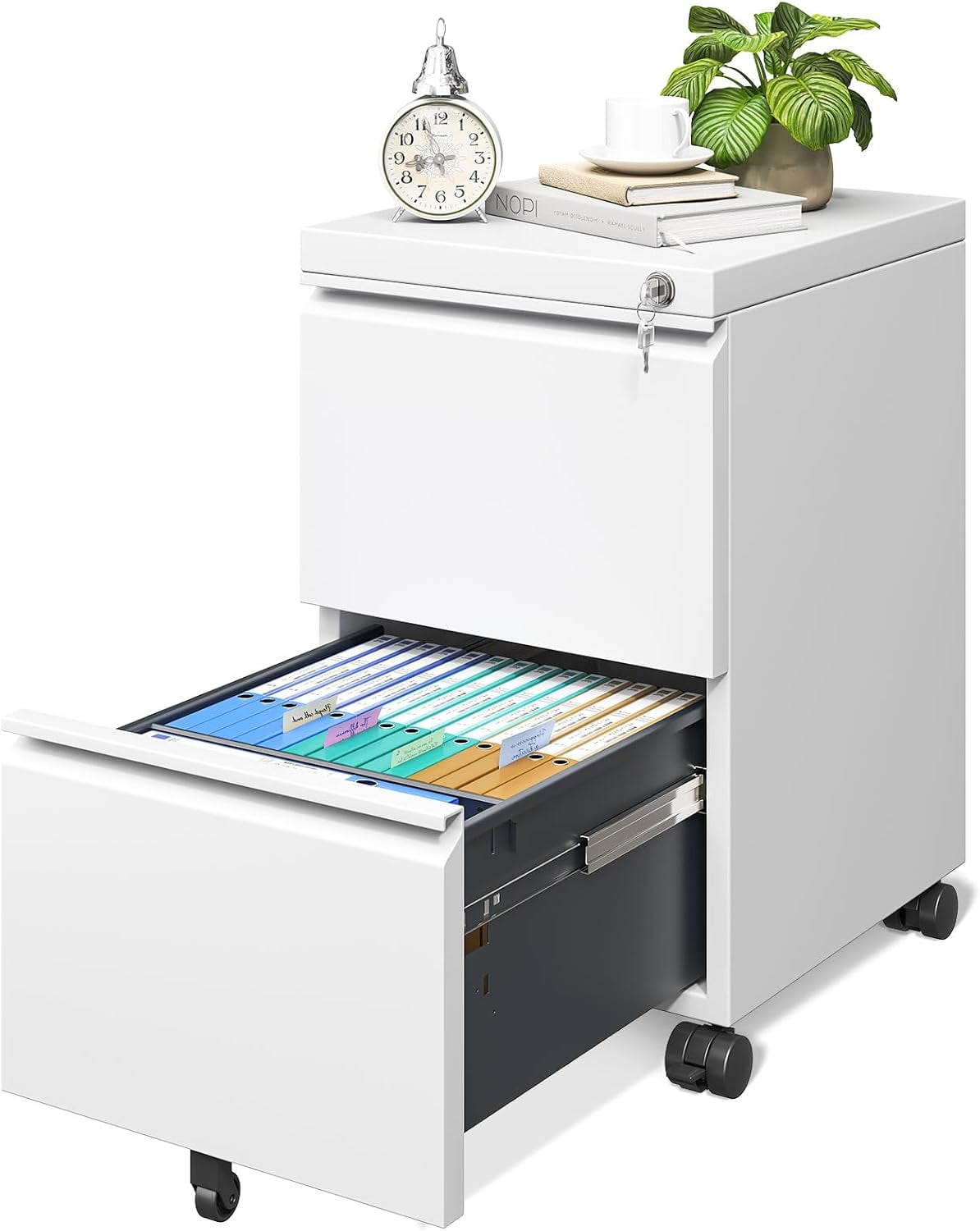 NEXPYUNAODK File Cabinet for Home Office, Fully Assembled Filing ...