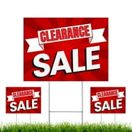 Sunburst Systems 2-Sided Yard Sale Sign with Metal U-Stake, 10 Pack ...