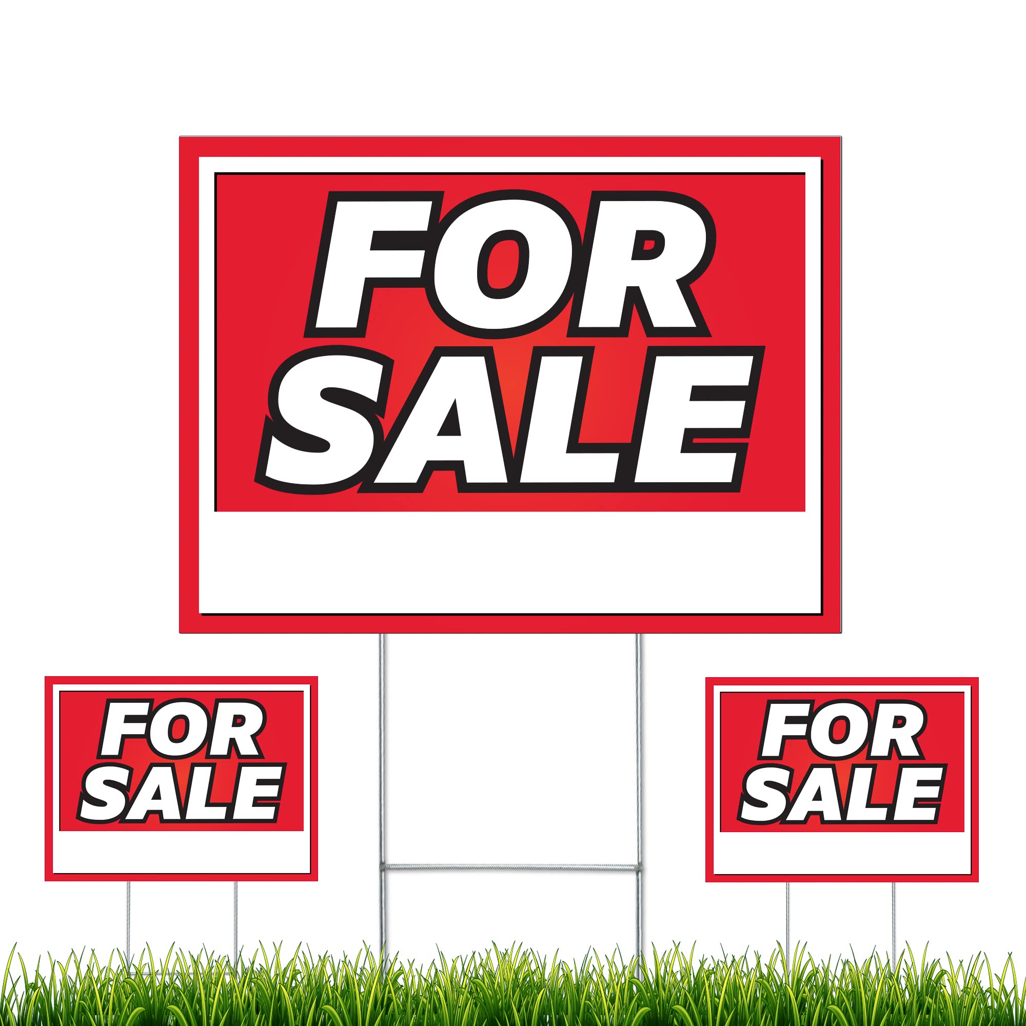 NEXT LEVEL SIGNS | For Sale Yard Signs | 24 W x 18 H Inches | 24" x 10 ...