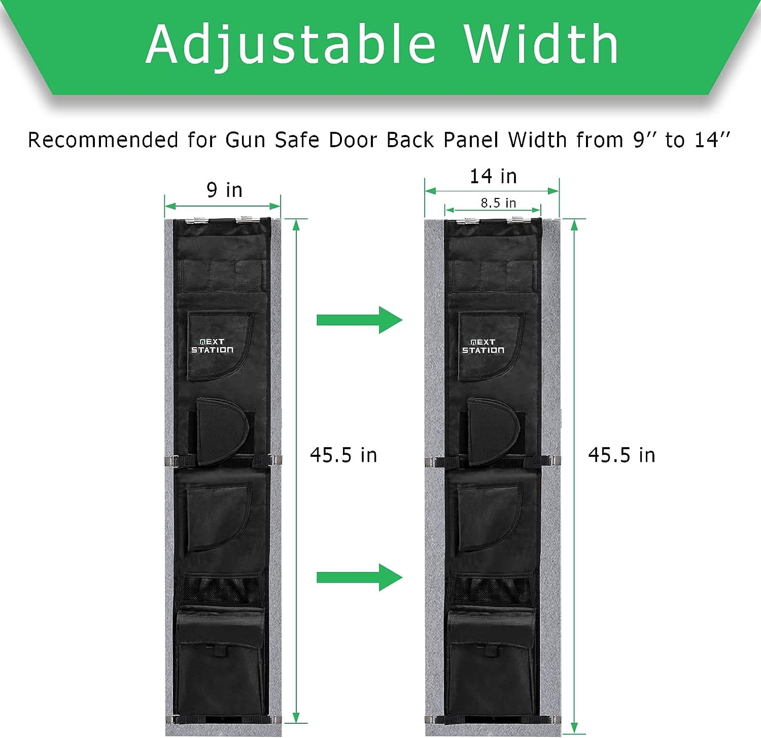 NEXT STATION Gun Safe Door Organizer,Safe Door Panel Organizer with ...
