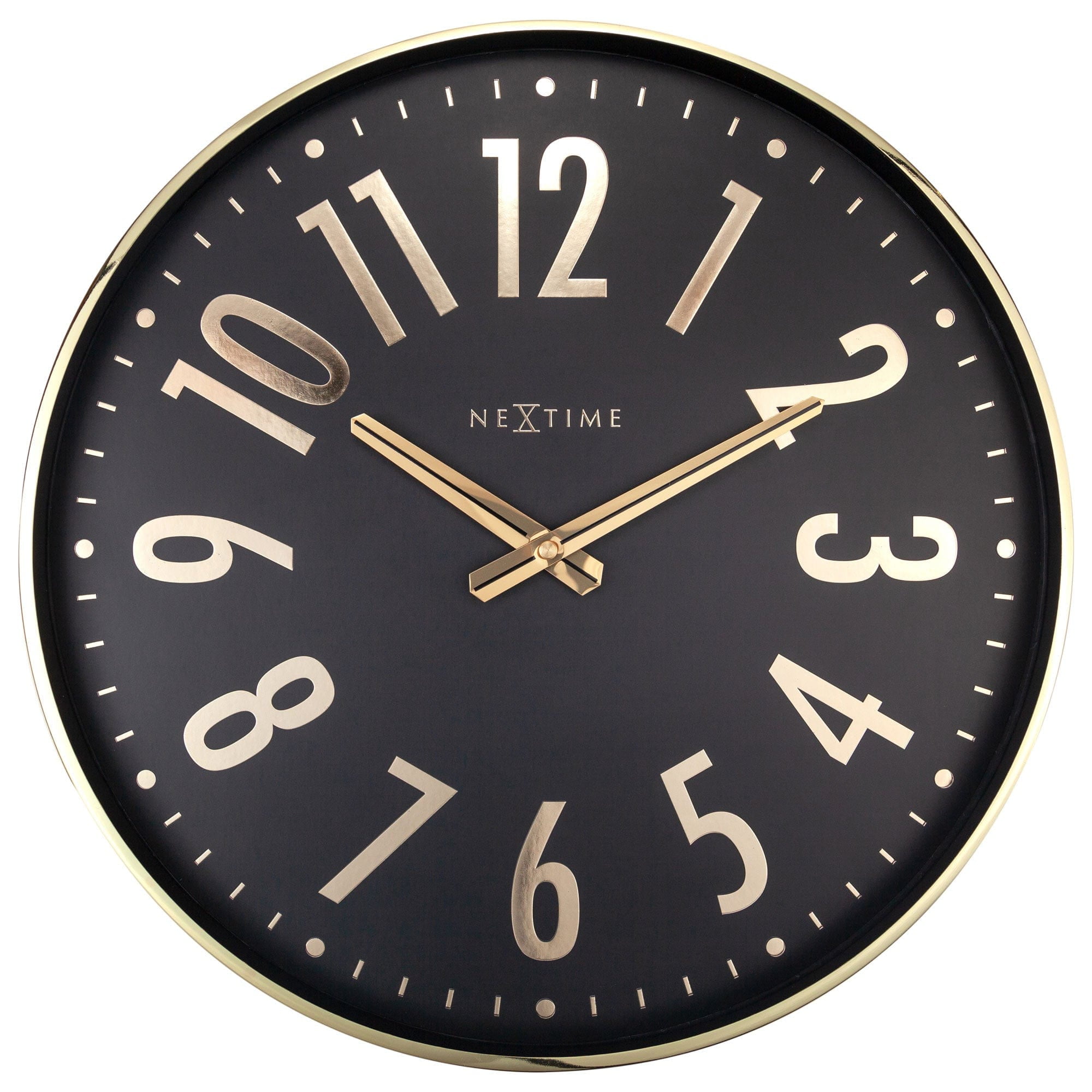NEXTIME WALL CLOCK ALCHEMY - GOLD/BLACK - Walmart.com