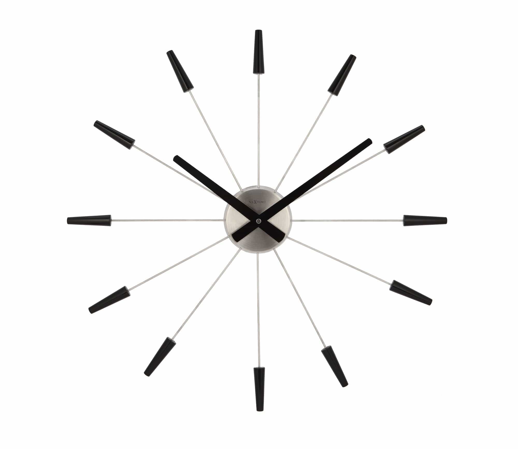 NEXTIME WALL CLOCK PLUG INN - BLACK - Walmart.com