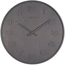 NEXTIME WALL CLOCK FROSTED WOOD - WHITE - Walmart Business Supplies
