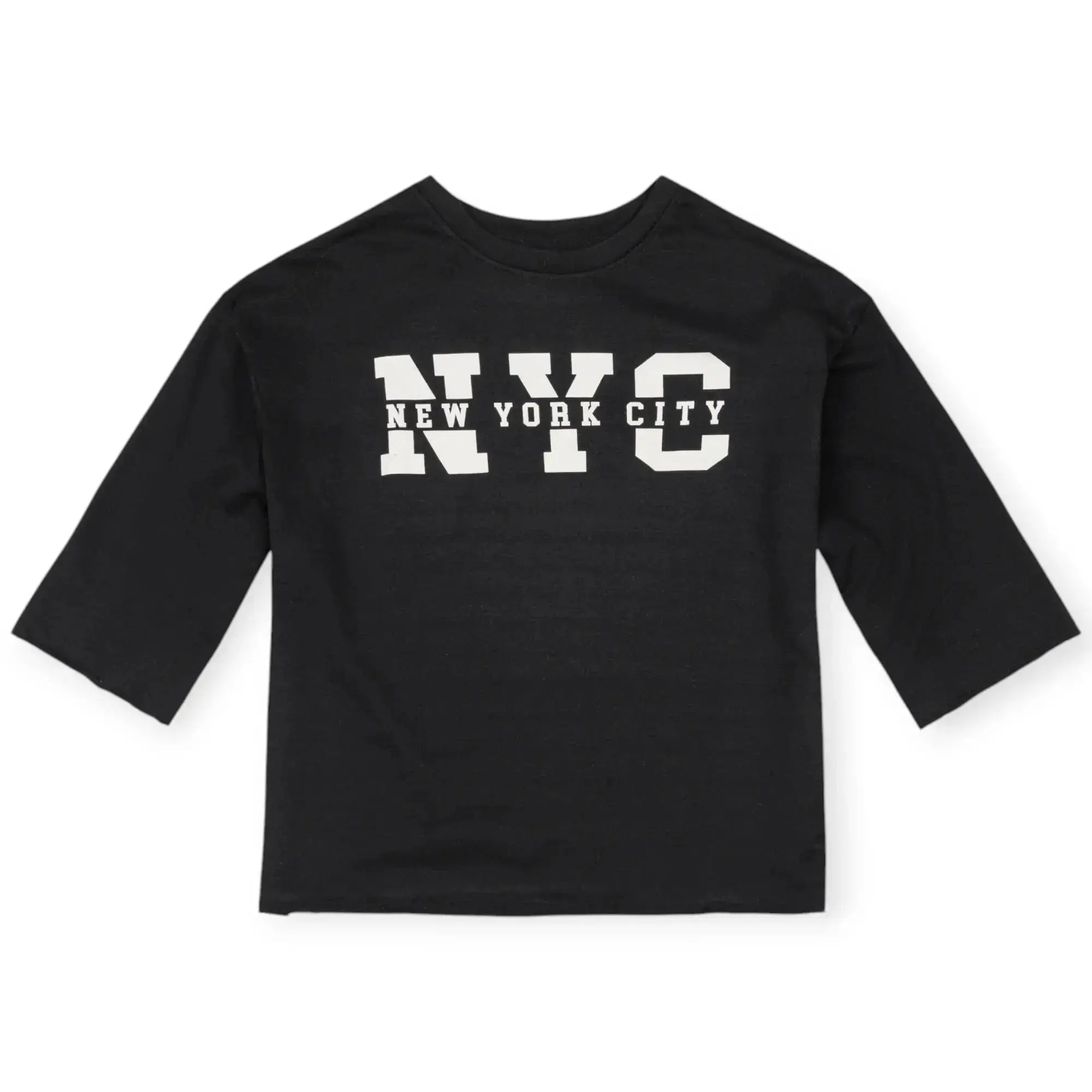 NEXUS Clothing Men NYC French Terry Drop Shoulder Cropped Boxy Tee ...