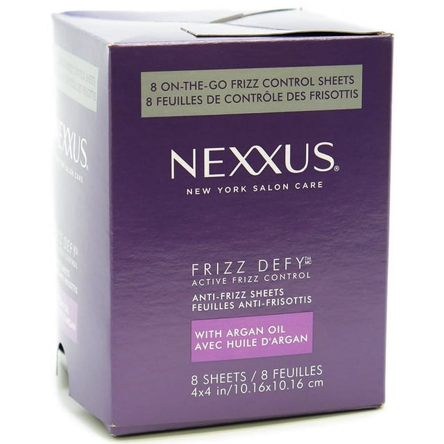 NEXXUS Frizz Defy Anti-Frizz Sheets With Argan Oil 8 Sheets Per Pack ...