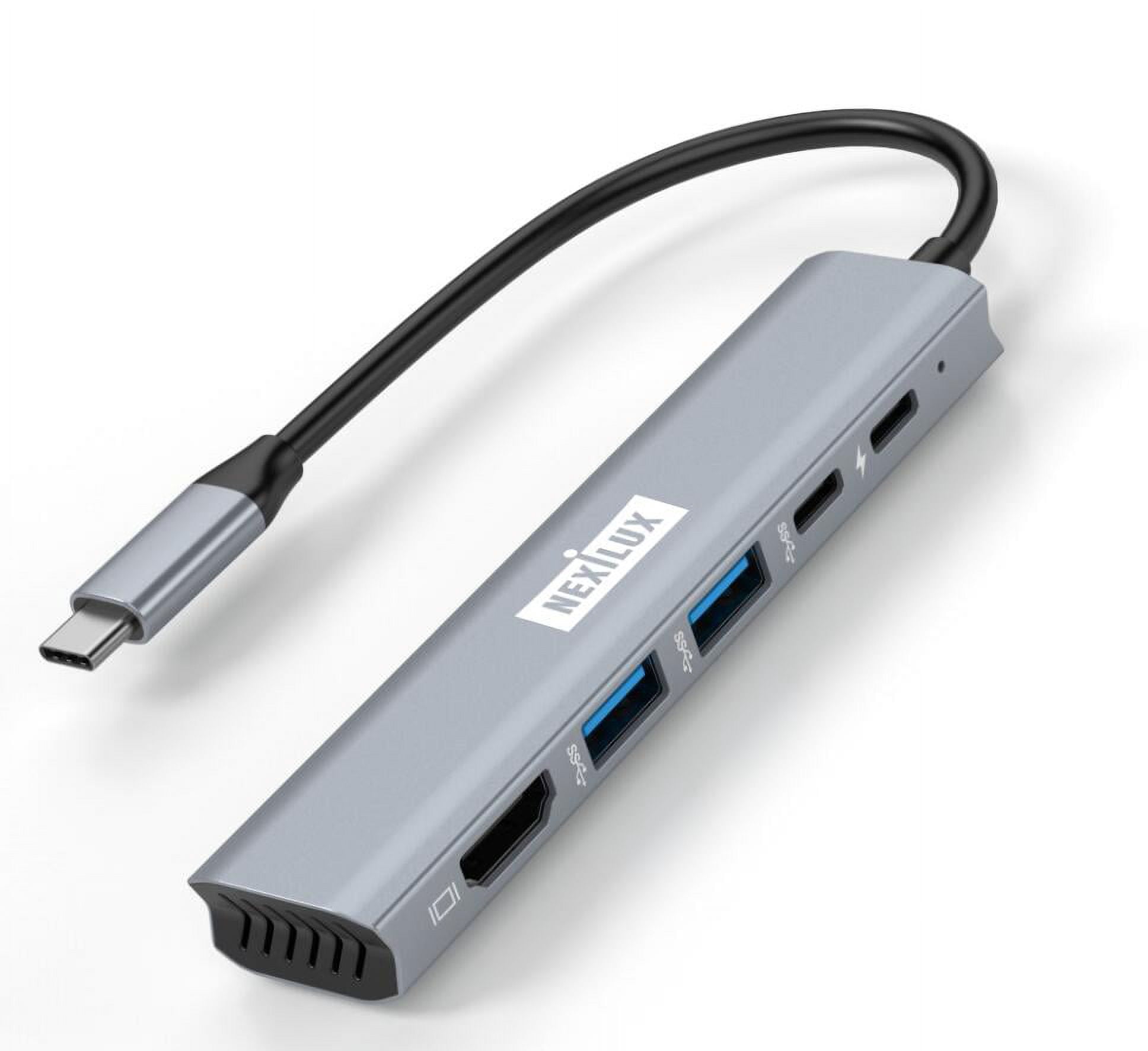 NEXiLUX Universal 7-in-1 Type-C HUB Compatible with STEAM Deck, Tablets ...