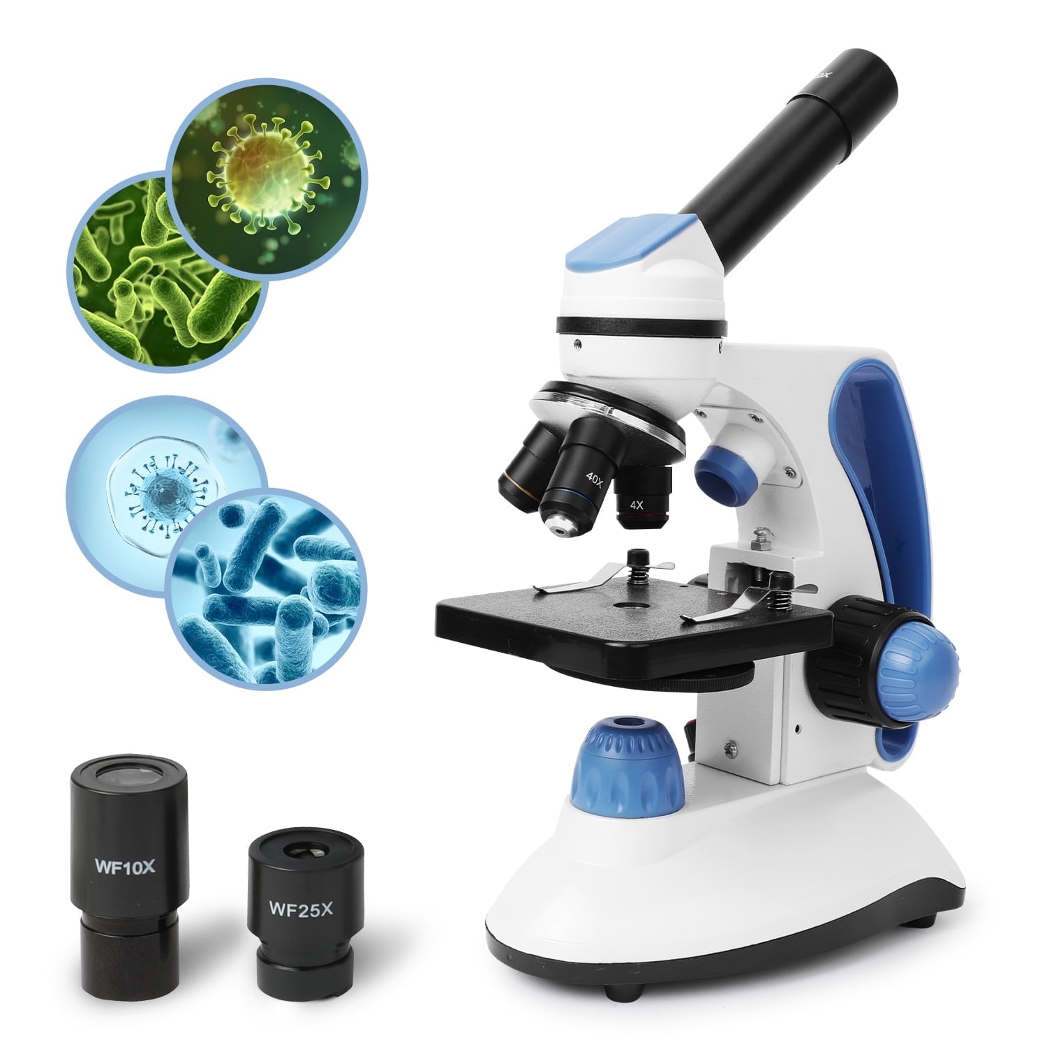 NEYLANG Microscope,40-1000x Science Compound Microscope Set for ...