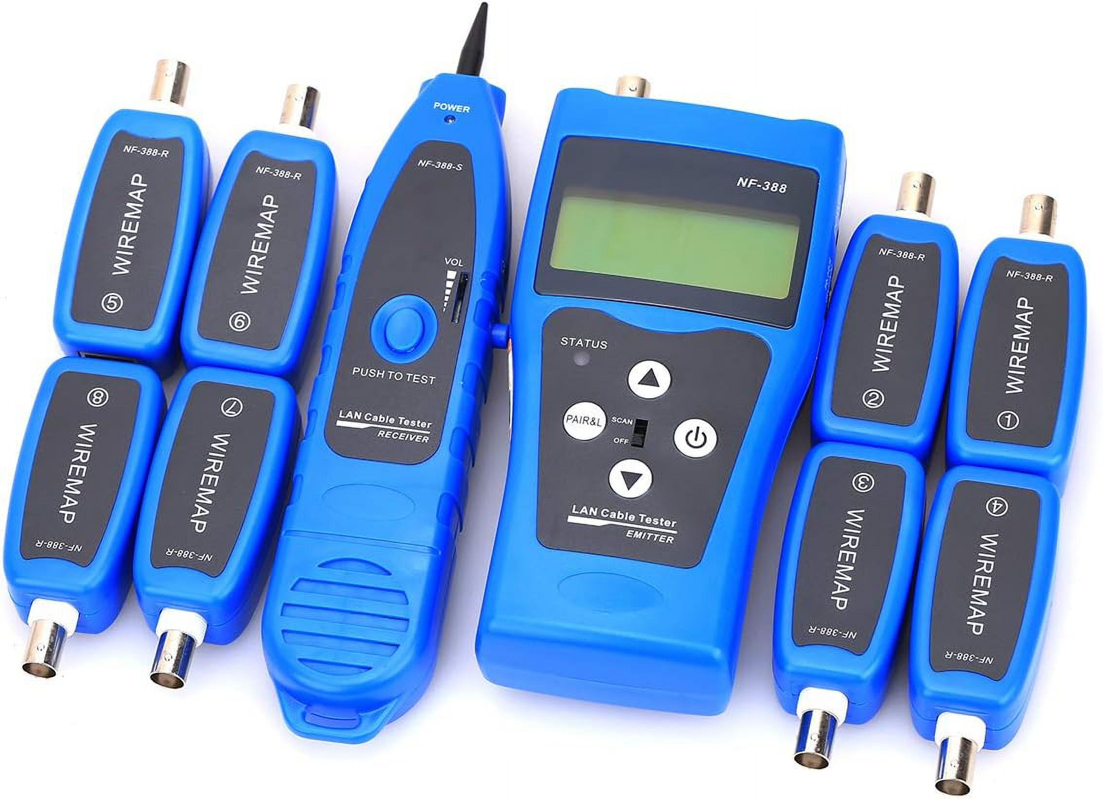 NF-388 Multipurpose Ethernet Cable Tester RJ45 Networking Tool Network ...