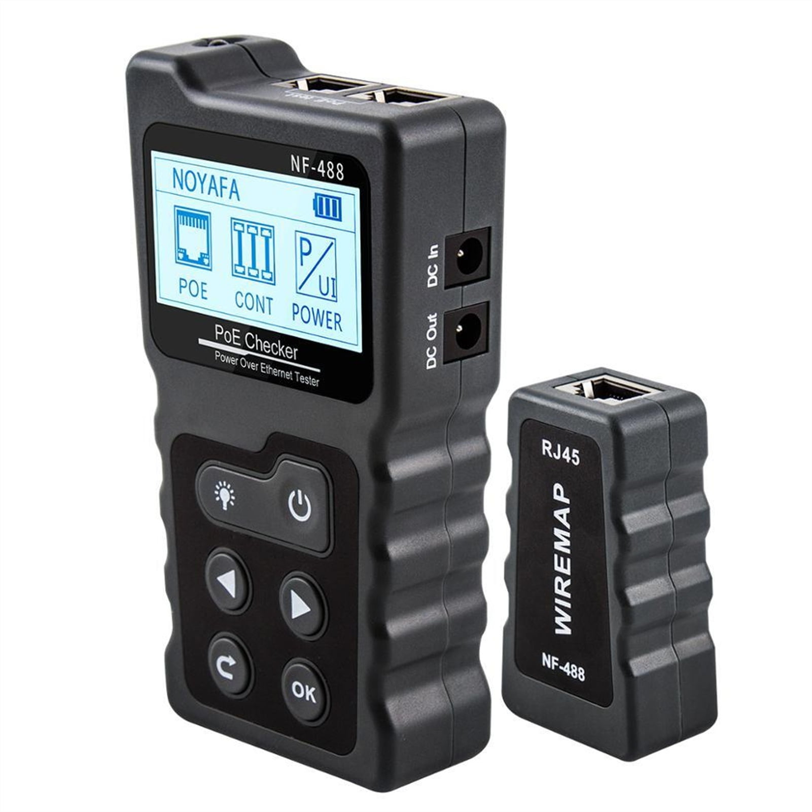 NF-488 LCD Network PoE Checker Over The Ethernet Cat5 Cat6 Lan Cable ...