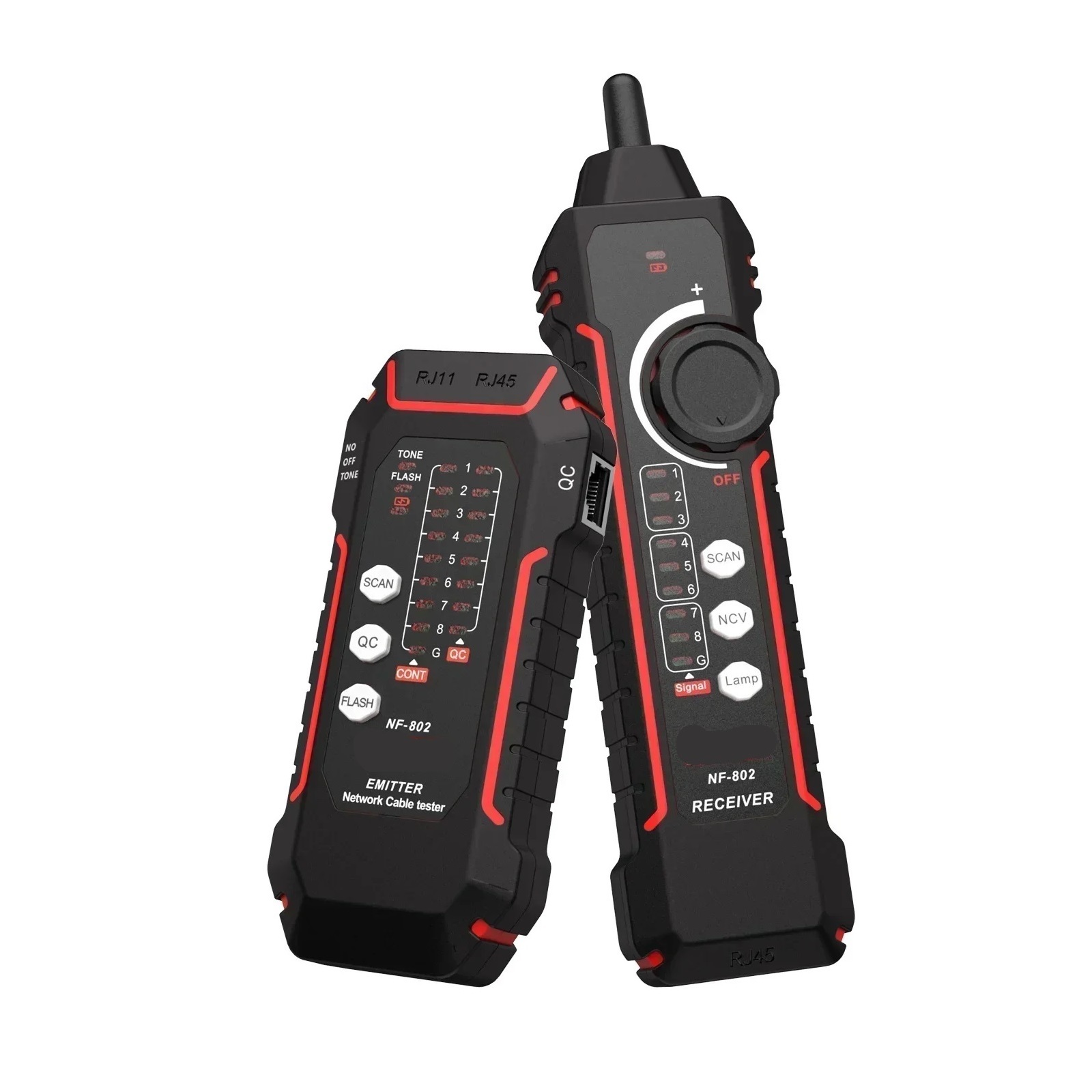 NF-802 Multi-function Cable Tester and TrackerLAN Ethernet Phone Wire ...