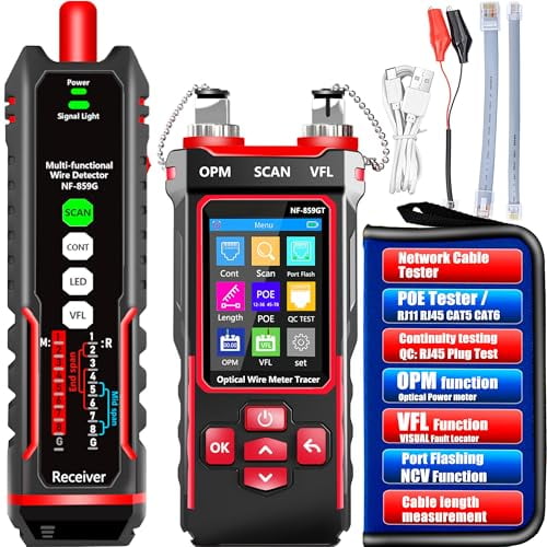 NF-859GT Network Cable Tester with Optical Power Meter 10mw Dual ...