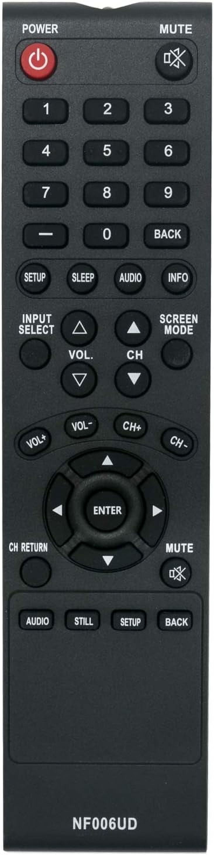 NF006UD Replacement Remote Control Compatible with Emerson TV 6626LGA ...