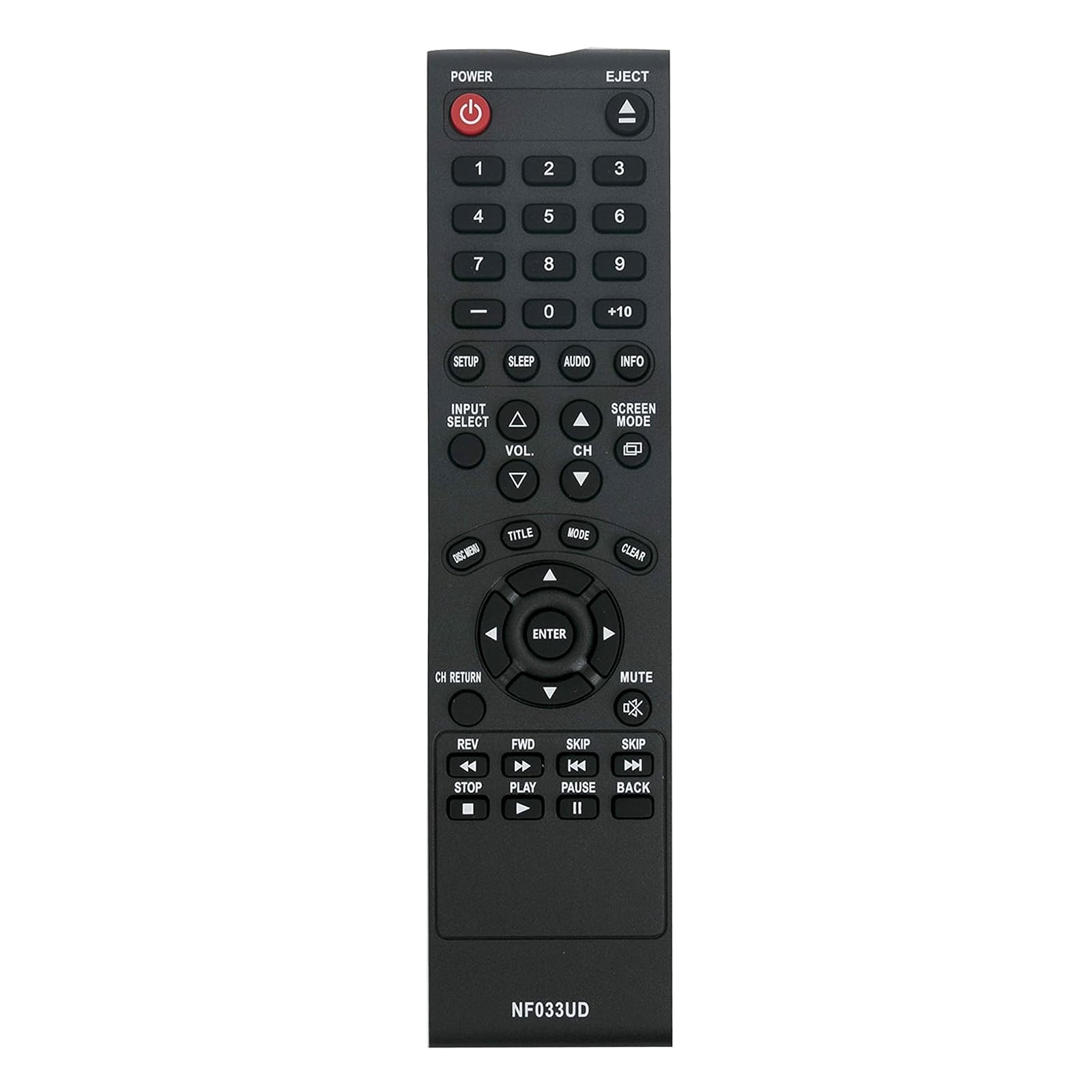 NF033UD Replaced Remote Control Fit For Emerson 4K OLED LCD TV LD190EM2 ...
