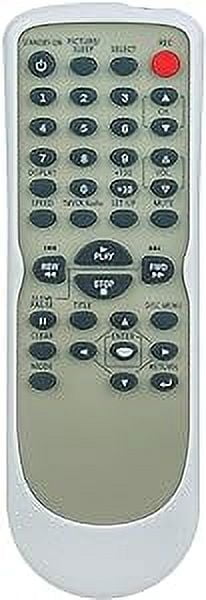 NF109UD Replaced Remote for Magnavox TV/VCR/DVD Combo CT270MW8A MSD724G ...