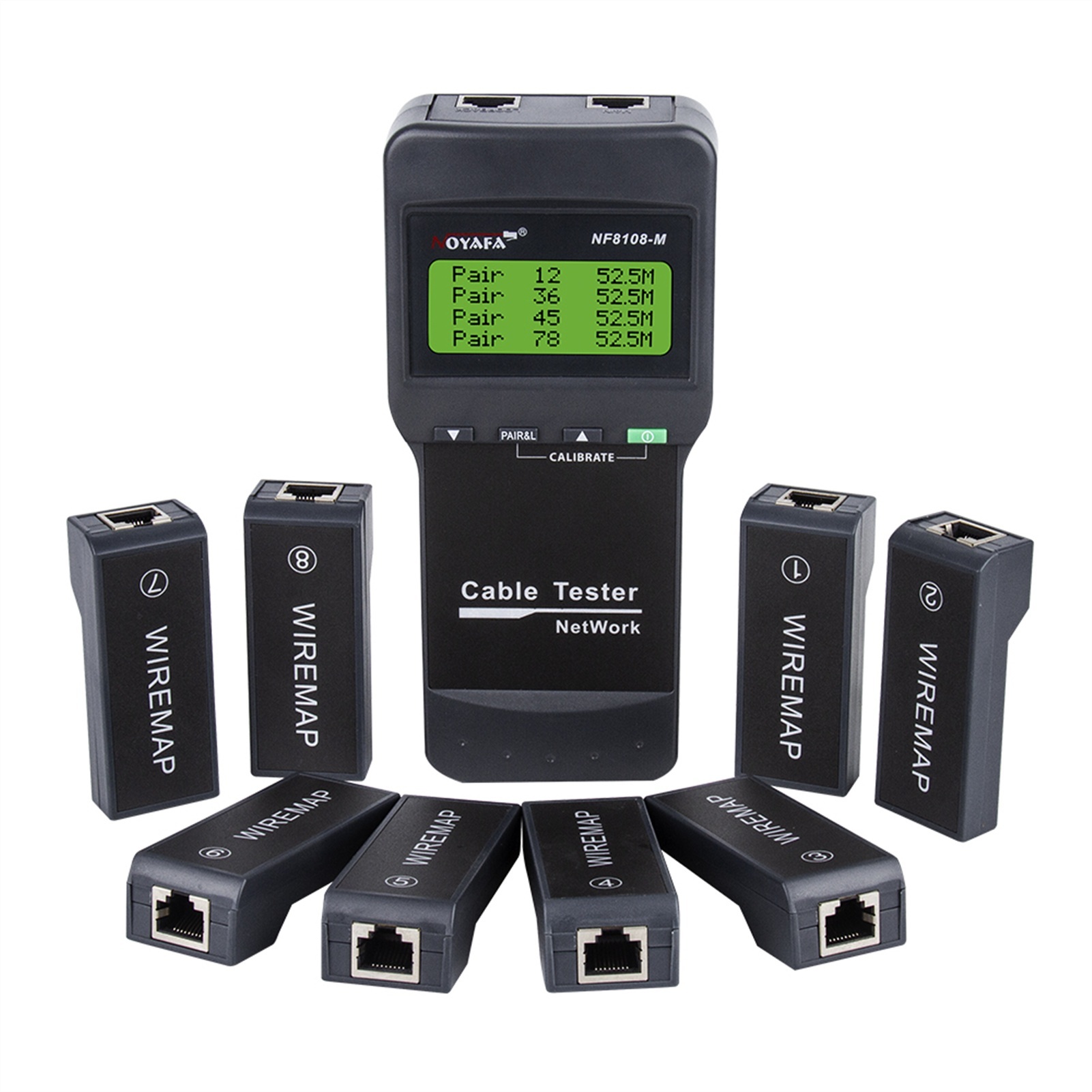 NF8108-M Digital Network LAN Cable Tester Meter RJ45 5E, 6E Coaxial ...