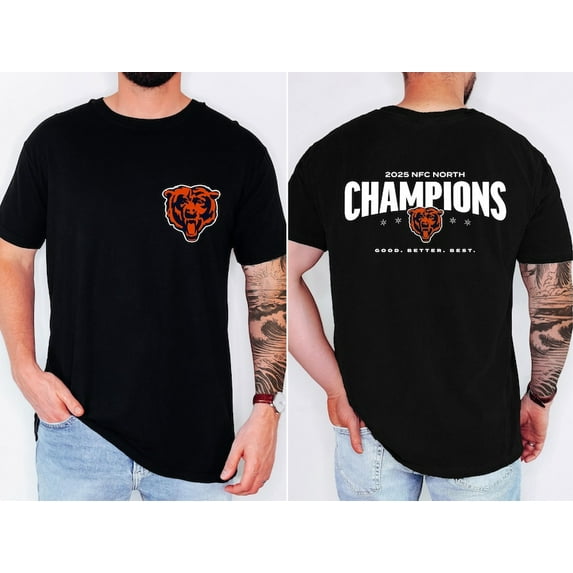 NFC North Champions Shirt, Chicago Football Good Better Best Graphic ...