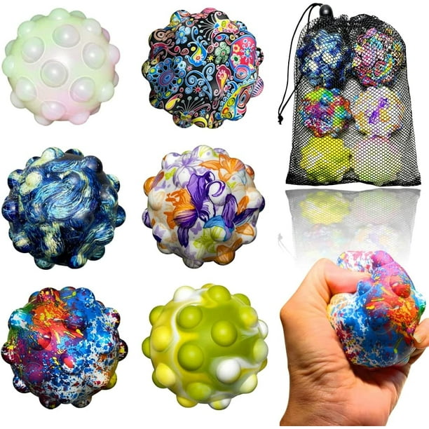 NFC Pop It Balls Fidget Toy. Squishy Pop Balls Sensory Ball Fidget Toy ...