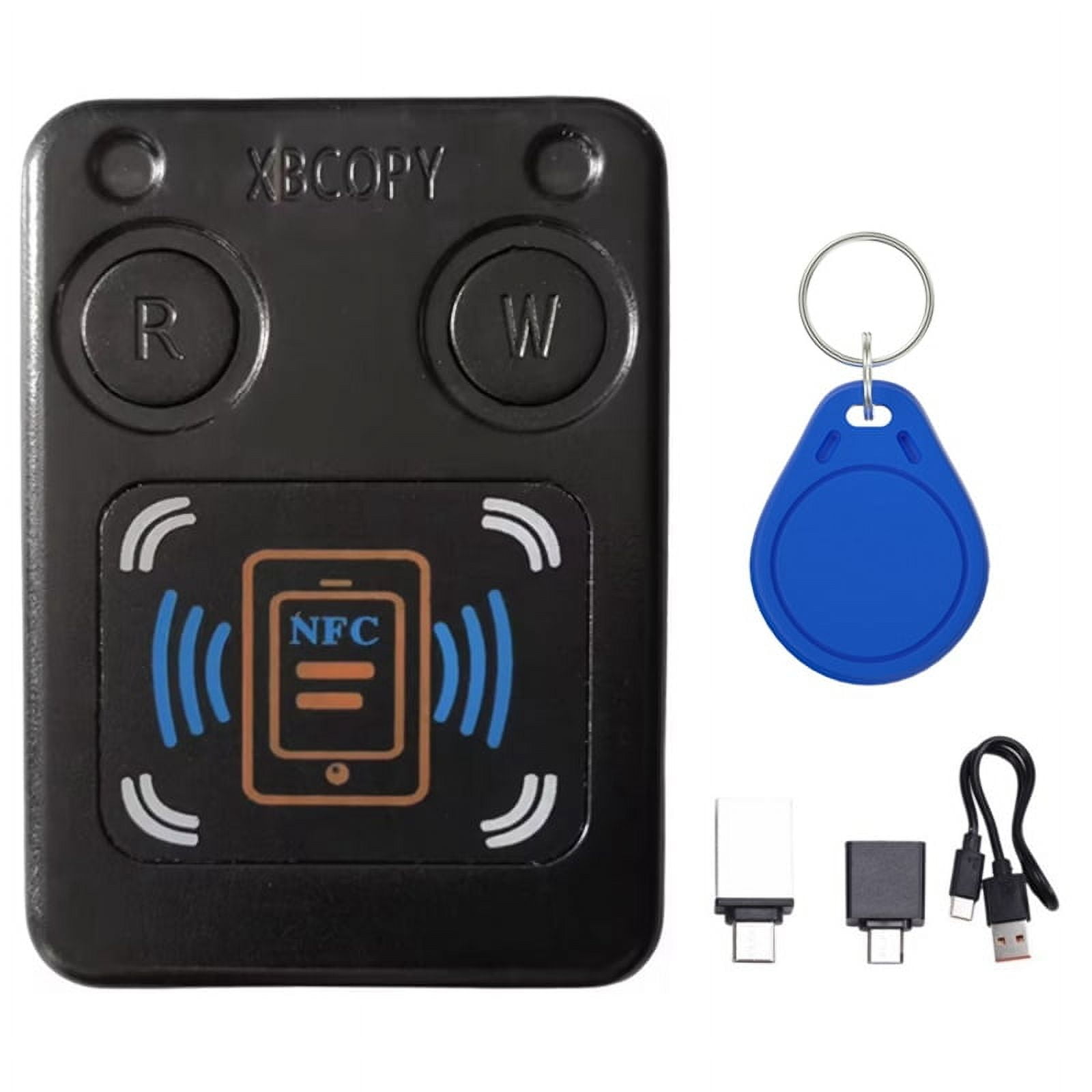 NFC RFID Smart Chip Card Reader Copier+UID Keychain ID IC 13.56Mhz ...