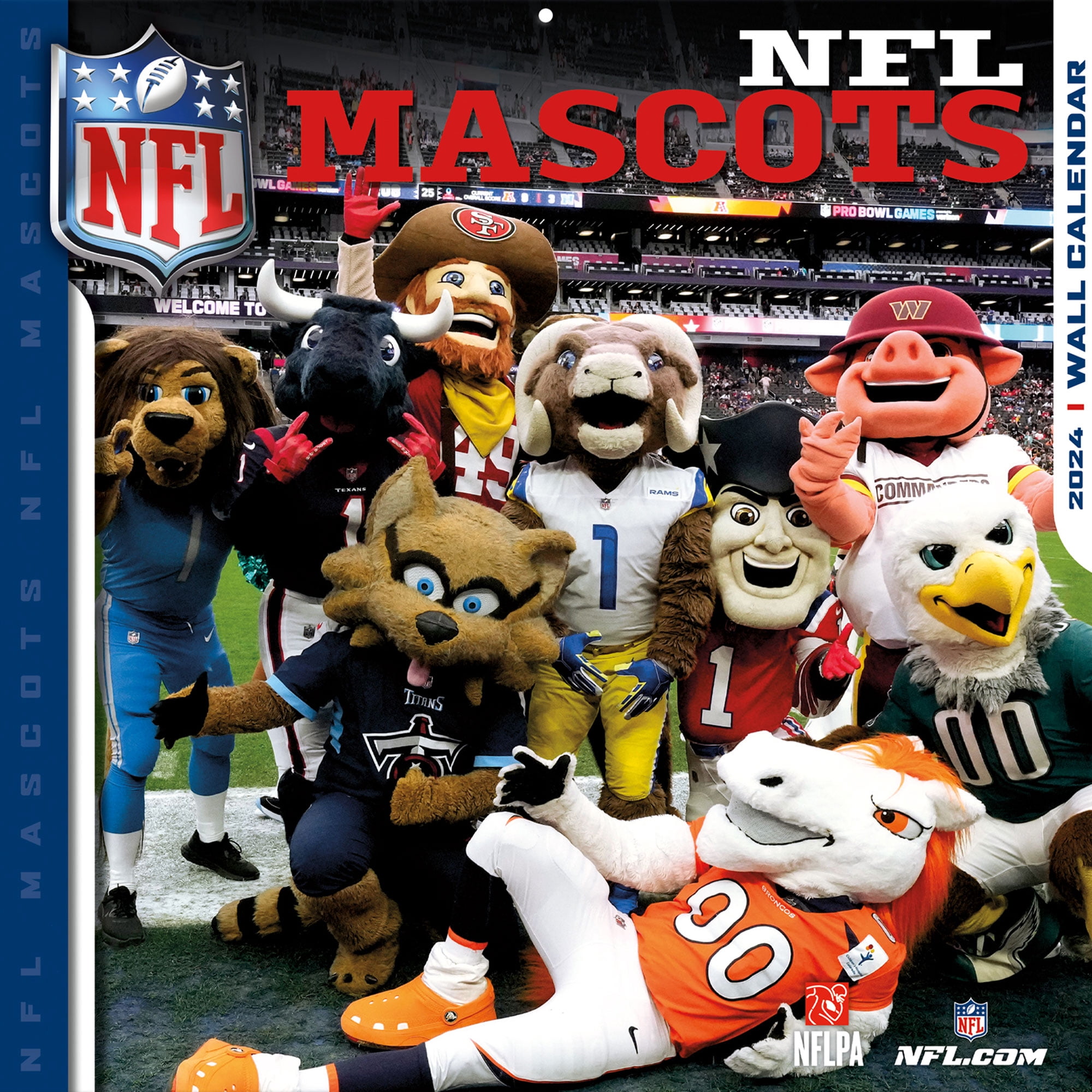 NFL 12" x 12" 2024 Mascots 16-Month Wall Calendar - Walmart.com