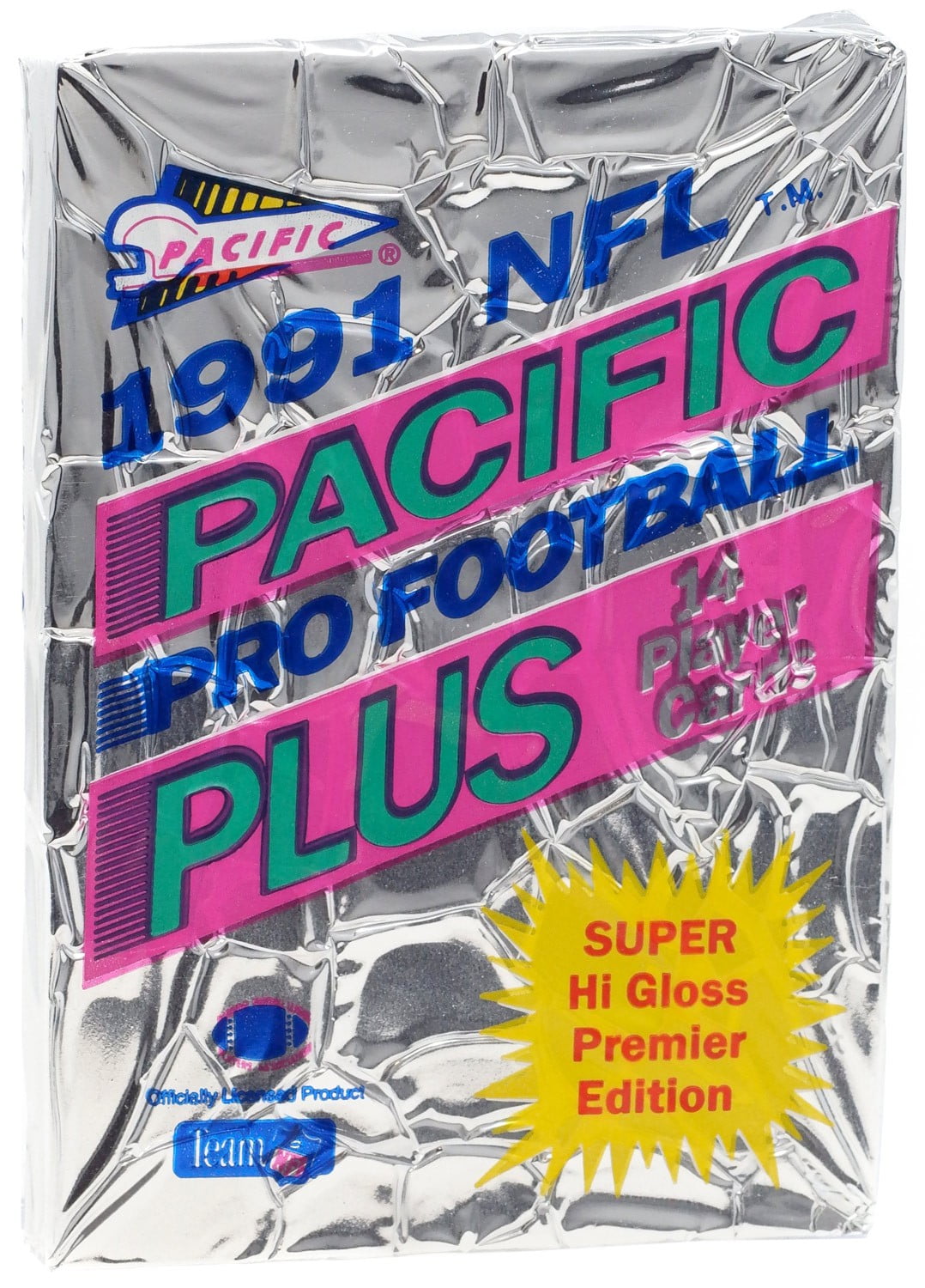 NFL 1991 Pacific Pro Football Plus Trading Card Wax Pack (14 Cards ...