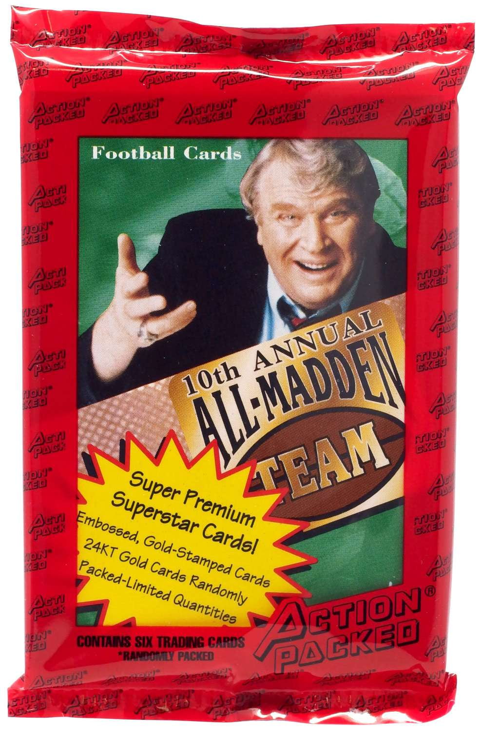NFL 1994 10th Annual All-Madden Team Trading Card Pack (6 Cards ...