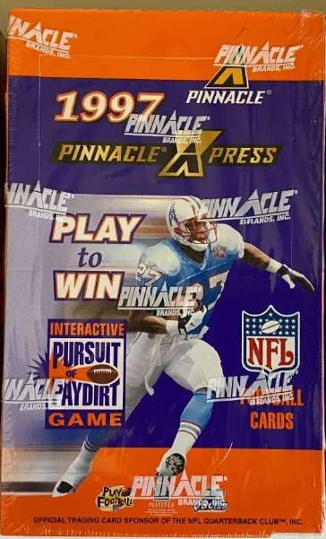NFL 1997 Pinnacle Xpress Football Trading Card HOBBY Box (36 Packs, 8 ...