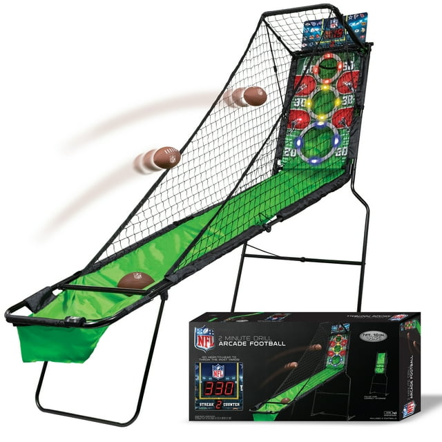 NFL 2-Minute Drill Arcade Football Game with LED Scoring - 30" (W) x 88 ...