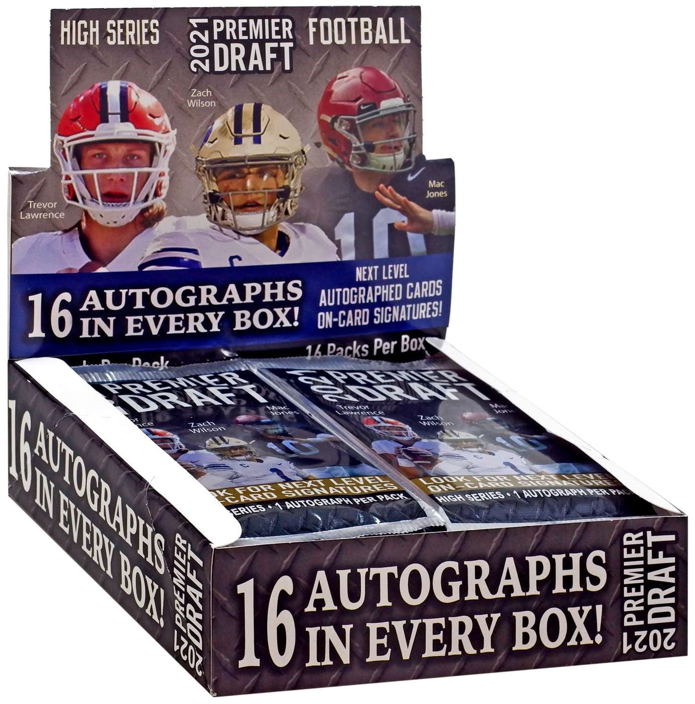 NFL 2021 Premier Draft High Series Hobby Box - Football Trading Card ...
