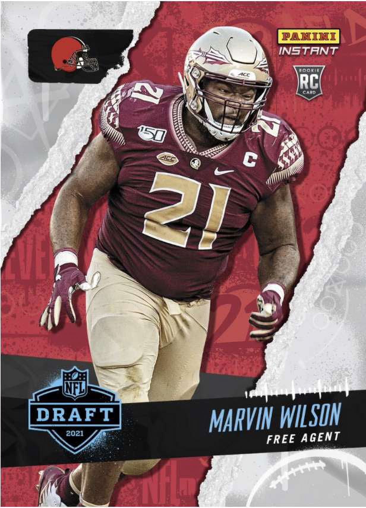 NFL 2021 Instant Football Draft Night Marvin Wilson Trading Card #40 ...
