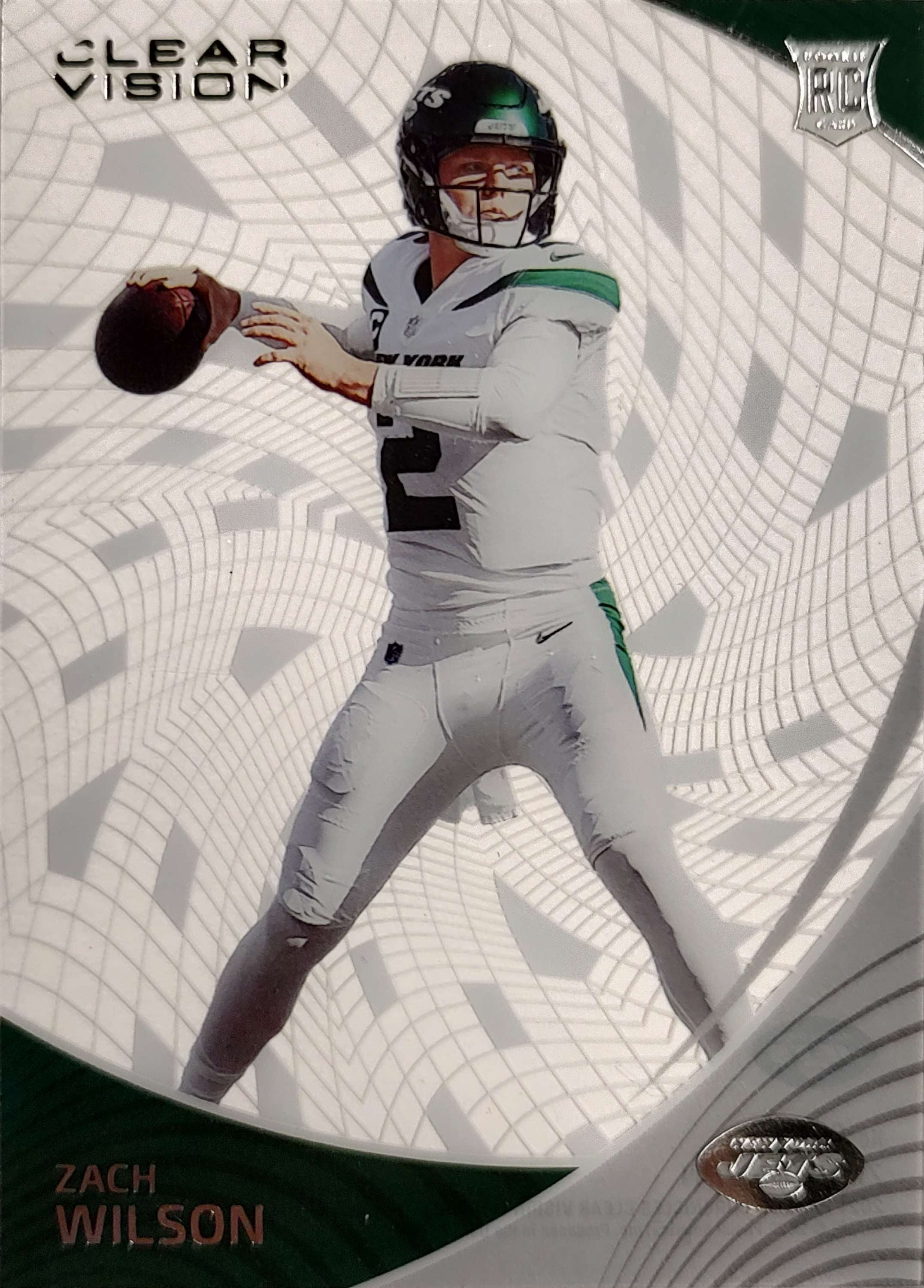 NFL 2021 Panini Chronicles Clear Vision Football Zach Wilson Trading ...