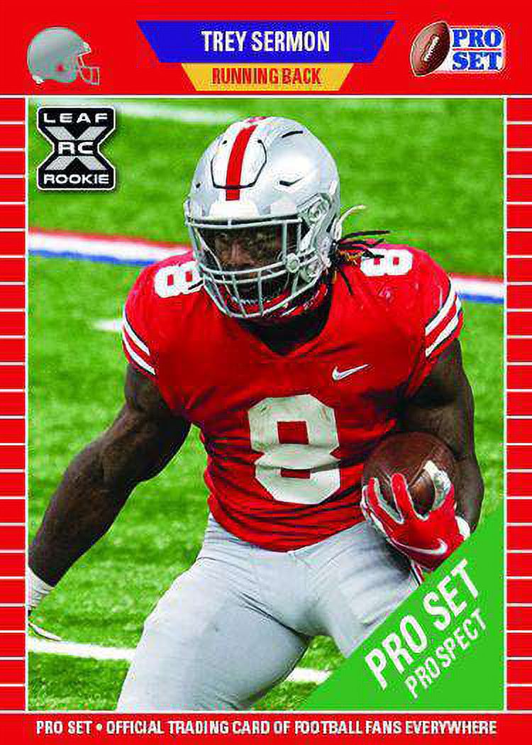 NFL 2021 Pro Set Football Trey Sermon Trading Card PS12 (XRC Rookie ...
