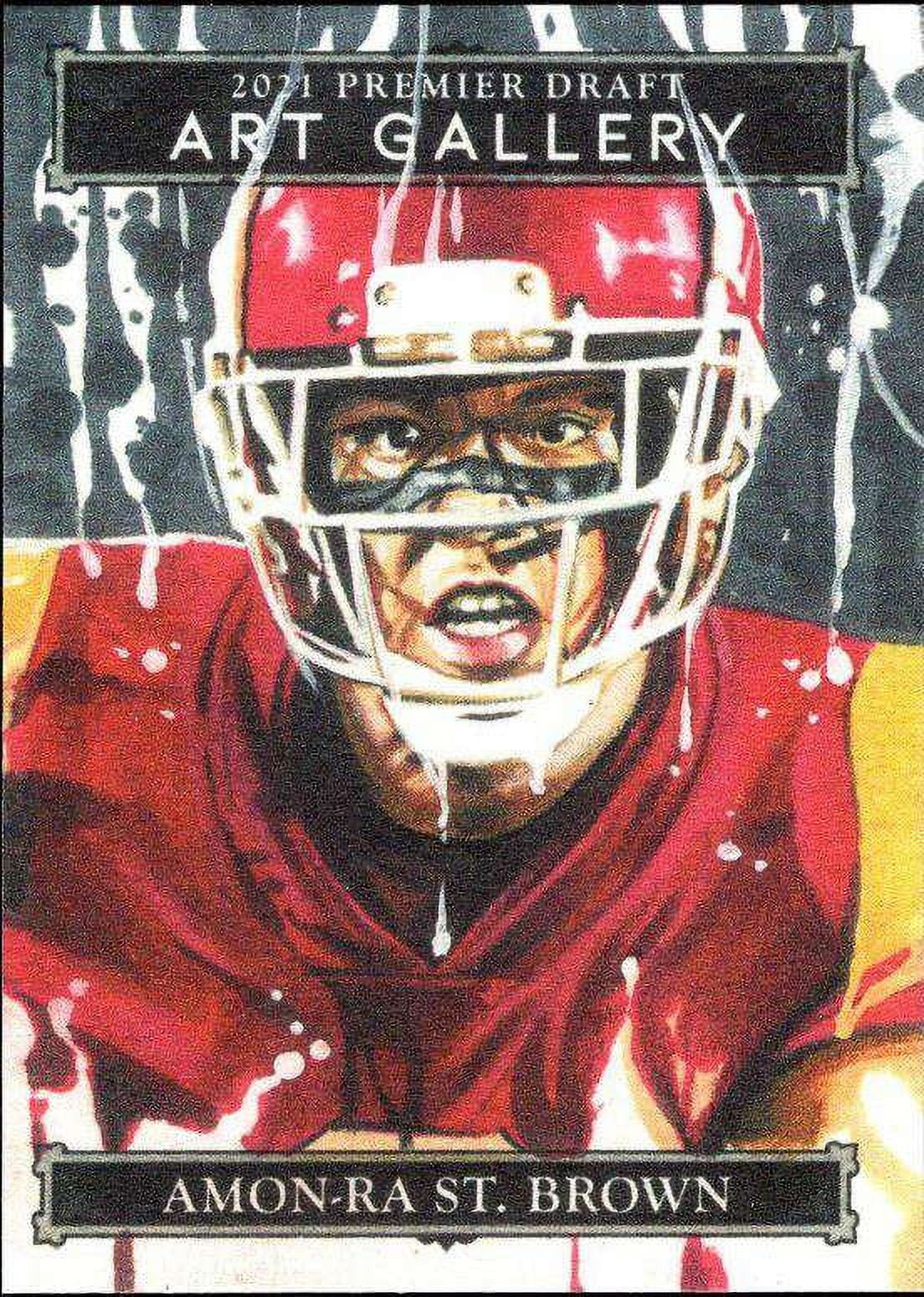 NFL 2021 Sage Premier Draft Amon-Ra St. Brown Trading Card AG-14 ...