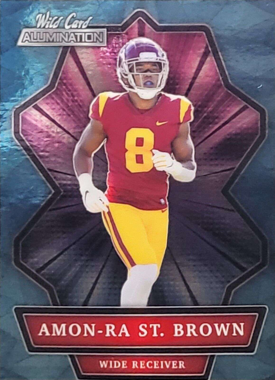 NFL 2021 Wild Card Alumination Amon-Ra St. Brown Trading Card ABC-68 ...