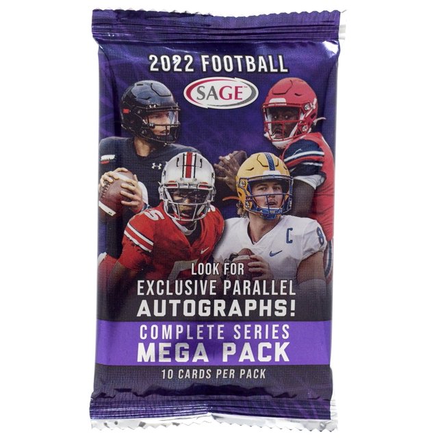 NFL 2022 Complete Football Trading Card MEGA Pack (10 Cards) - Walmart.com