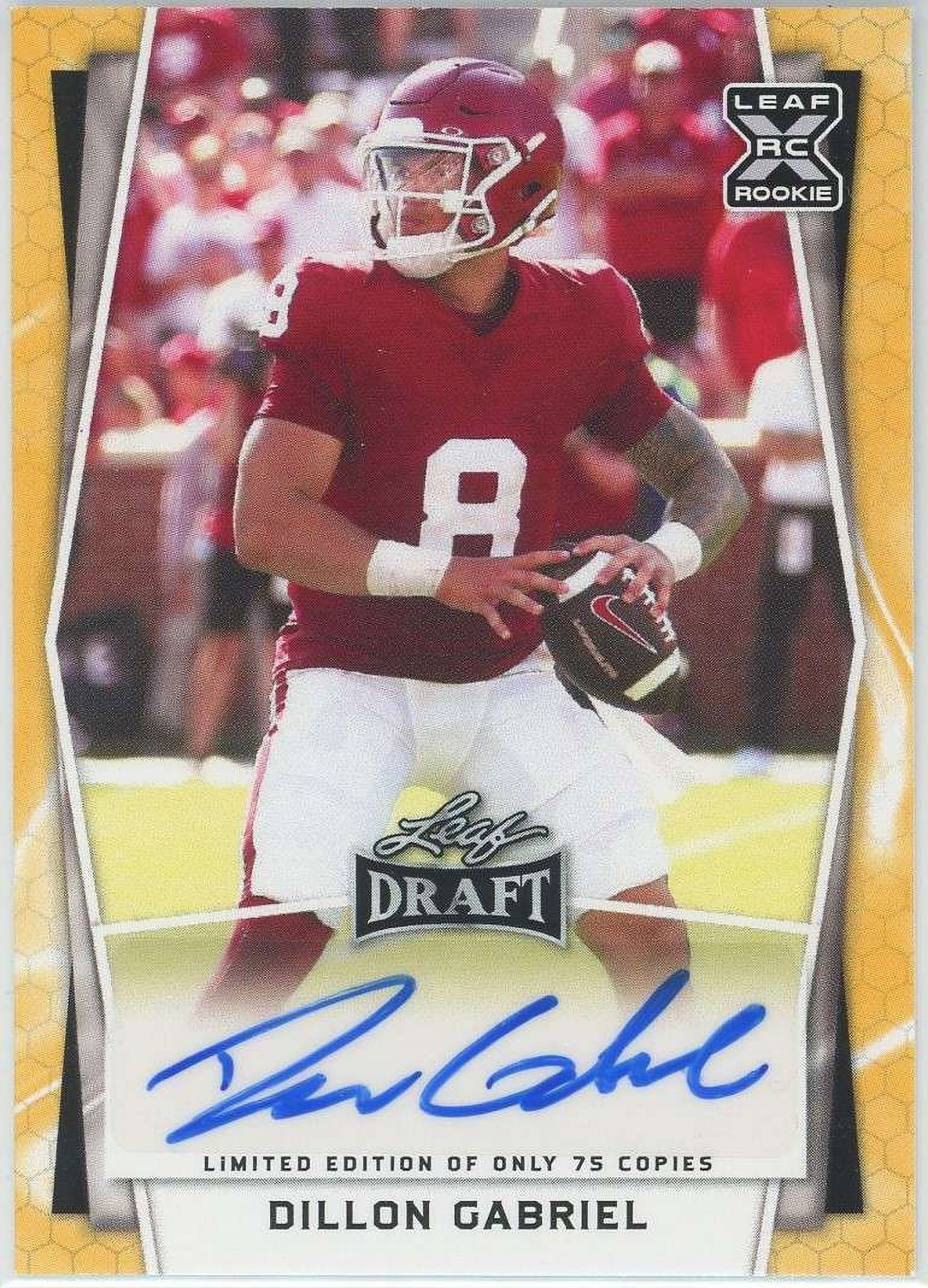 NFL 2022 Draft Football Yellow /75 Dillon Gabriel BA-DG1 (Rookie Auto ...