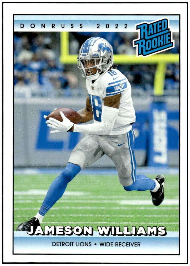 NFL 2022 Instant Donruss Rated Rookies Retro Football Jameson Williams ...