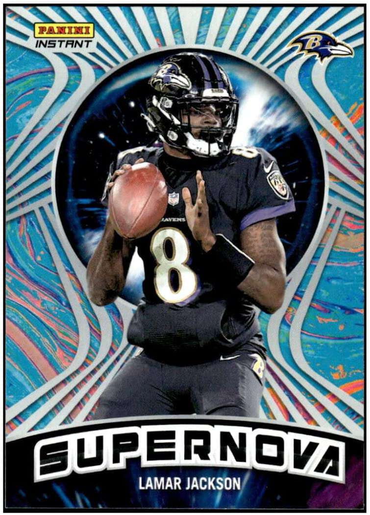 NFL 2022 Instant Supernova Football Lamar Jackson Trading Card S-3 ...