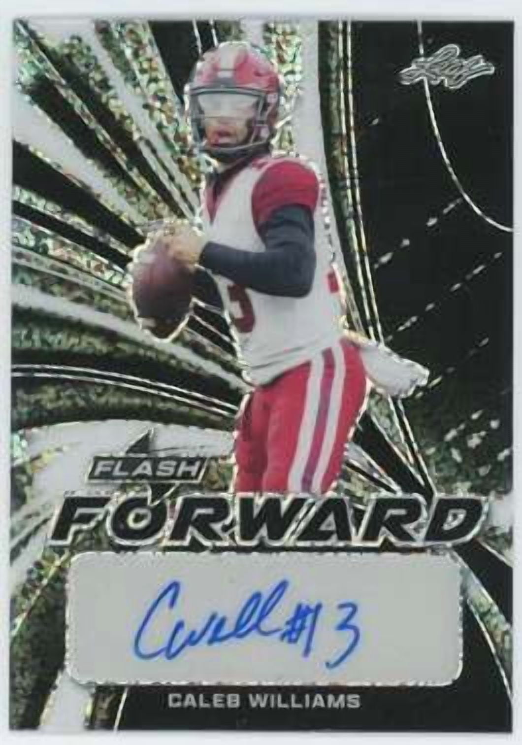 NFL 2022 Leaf Football 6/10 Caleb Williams FF-CW1 (Flash Forward ...