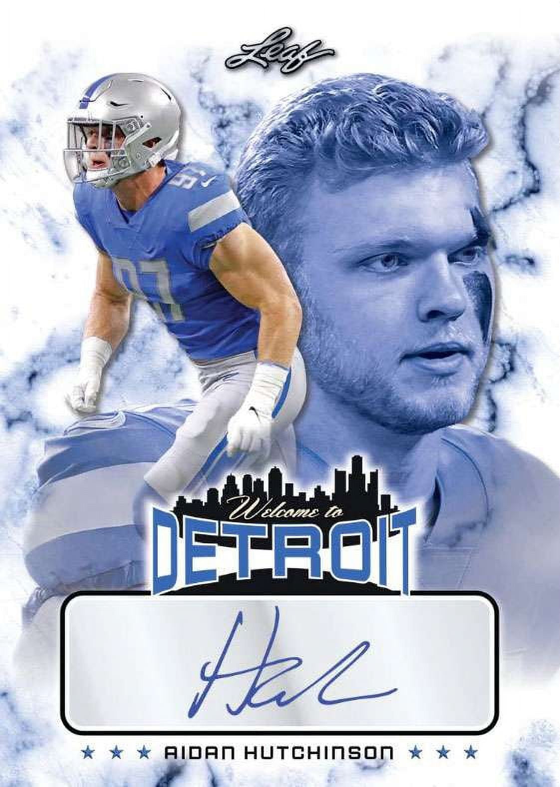 NFL 2022 Rookie Aidan Hutchinson Signed Detroit Lions Football Trading Card - Walmart.com