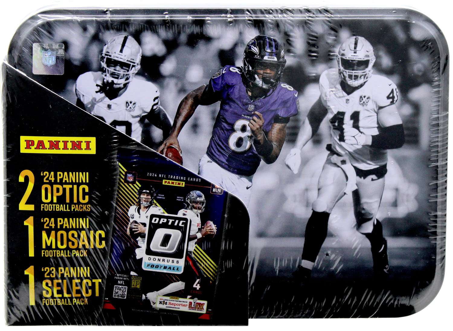 NFL 2023-24 Panini Football Lamar Jackson Trading Card COLLECTOR Tin (4 ...