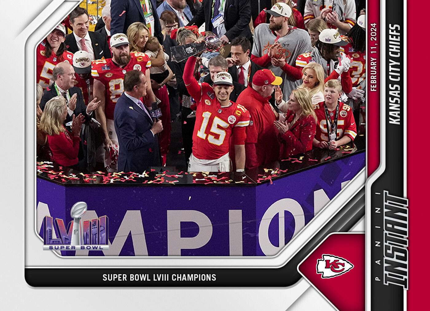 Nfl 2024 Instant Football Single Card Kansas City Chiefs 212 Super