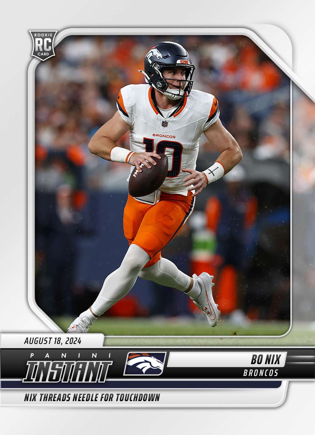 NFL 2024 Instant Preseason Football Bo Nix #17 (Rookie) - Walmart.com